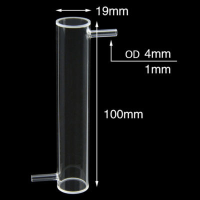 QC2501, 100mm Cylindrical Flow Through Cuvette, 20mL, φ19x100mm – CotsLab