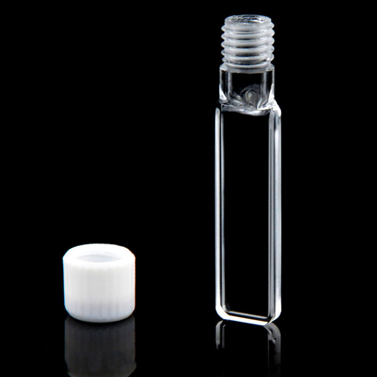 QF11, 1mm Spectrophotometer Cuvette with Screw Cap, 0.35mm Absorption ...