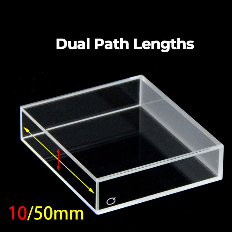 QS39, 50mm 17.5mL Dual Path Lengths Quartz Fluorometer Cuvettes – CotsLab