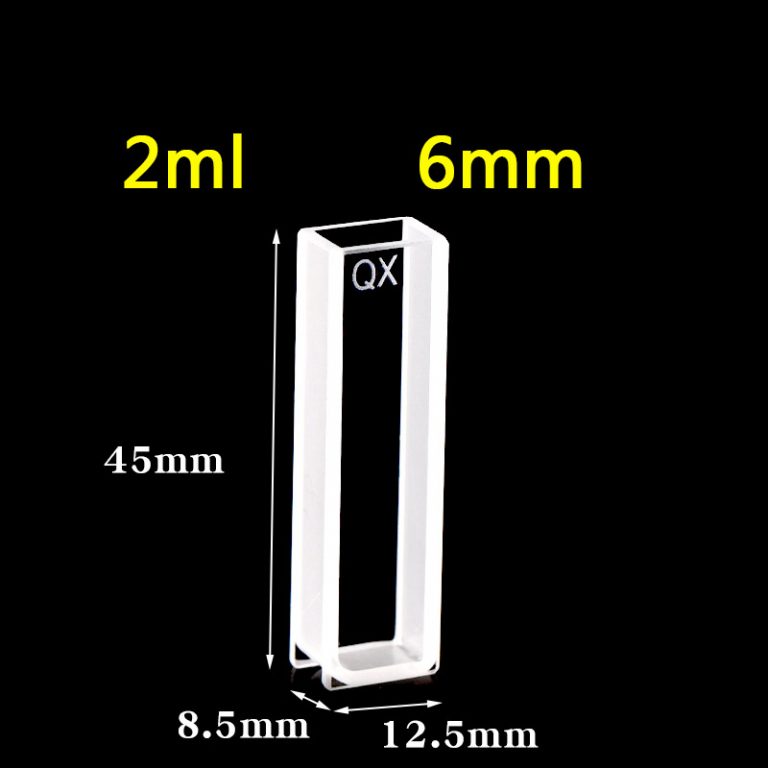 QL6304, 2mL 6mm Lightpath Powder Fused Cuvette – CotsLab