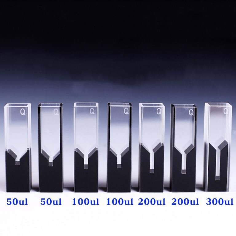 QN40, 50 – 300 uL Black Wall Sub-Micro Cuvettes – CotsLab
